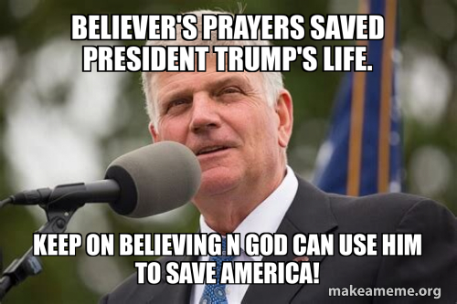 believer's Prayers saved President Trump's life. Keep on believing n ...