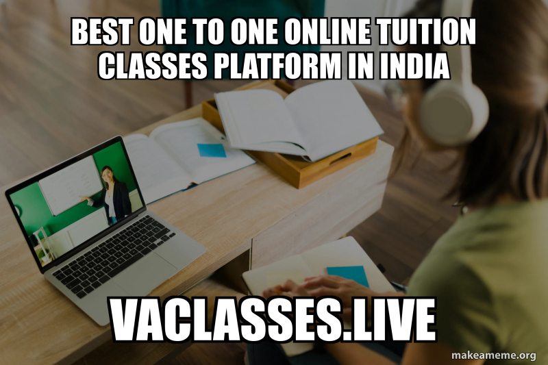 Best one to One Online Tuition Classes Platform in India vaclasses.live Meme Generator