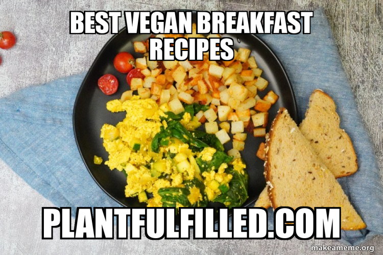 Best vegan breakfast recipes plantfulfilled.com Meme Generator