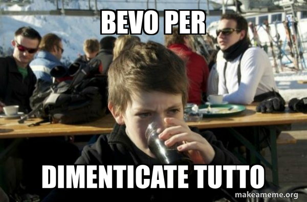 Bevo per Dimenticate tutto - Lazy Elementary School Kid Meme Generator