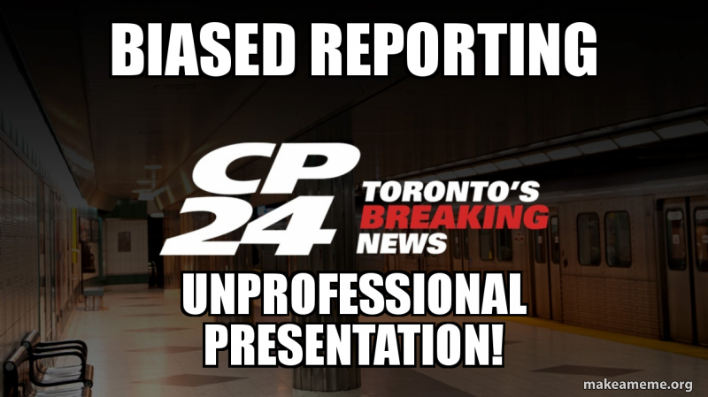 Biased reporting Unprofessional presentation! Meme Generator