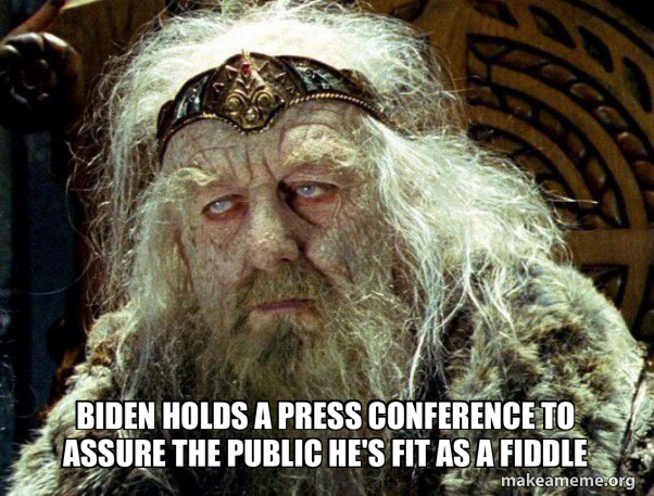 Biden holds a press conference to assure the public he's fit as a ...
