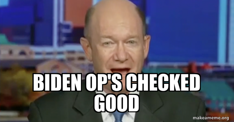 Biden Op's Checked Good Meme Generator