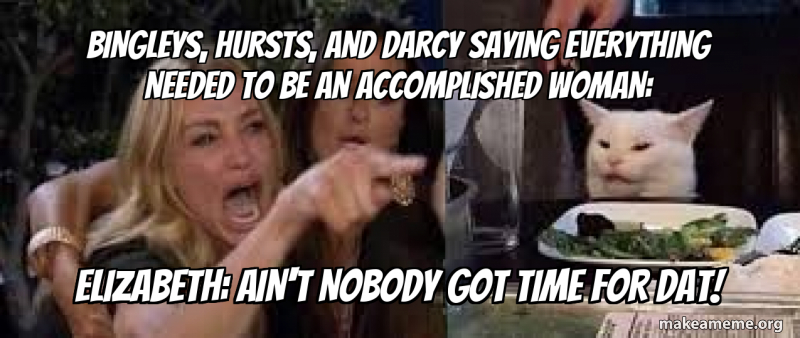 Bingleys, Hursts, and Darcy Saying Everything needed to be an ...