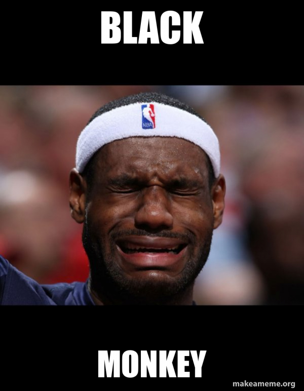 black monkey - Lebron Crying Meme Generator