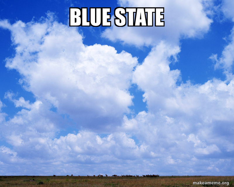 BLUE STATE Meme Generator