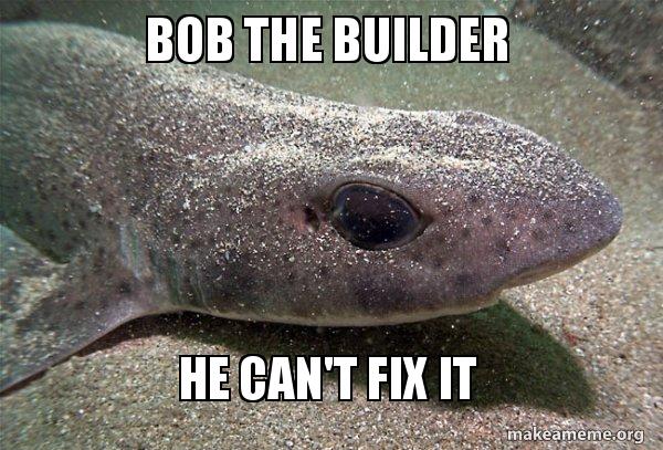 bob the builder he can't fix it - Dirty Joke Dogfish Meme Generator