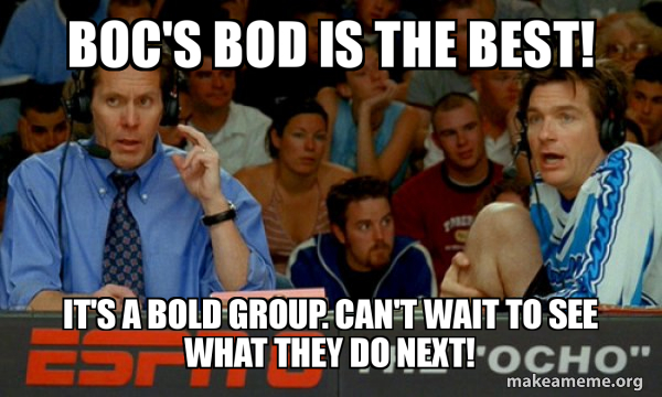 BOC's BOD is the BEST! It's a bold group. Can't wait to see what they ...
