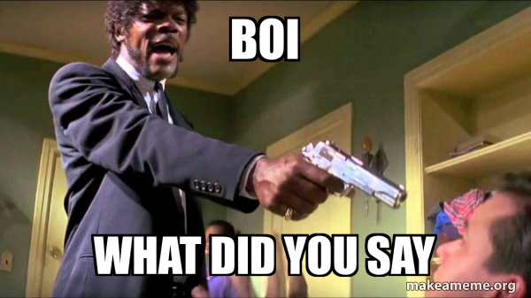 BOI WHAT DID YOU SAY - Samuel L. Jackson Say What Meme Generator
