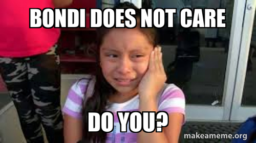 BONDI DOES NOT CARE DO YOU? Meme Generator