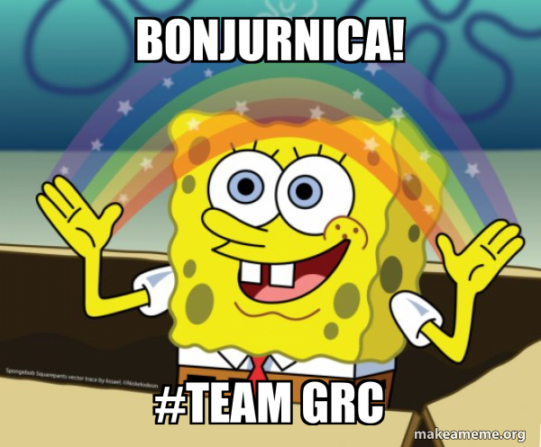 bonjurnica! #team GRC - Rainbow SpongeBob Meme Generator