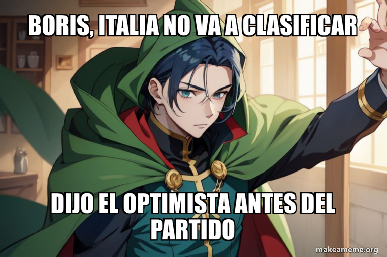 Boris, Italia no va a clasificar Dijo el optimista antes del partido ...