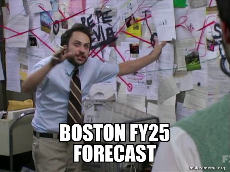 boston fy25 forecast Meme Generator