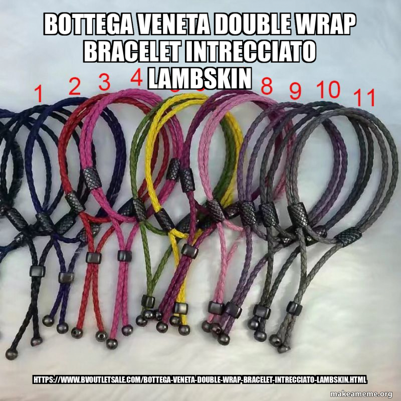 Bottega Veneta Double Wrap Bracelet Intrecciato Lambskin https://www ...