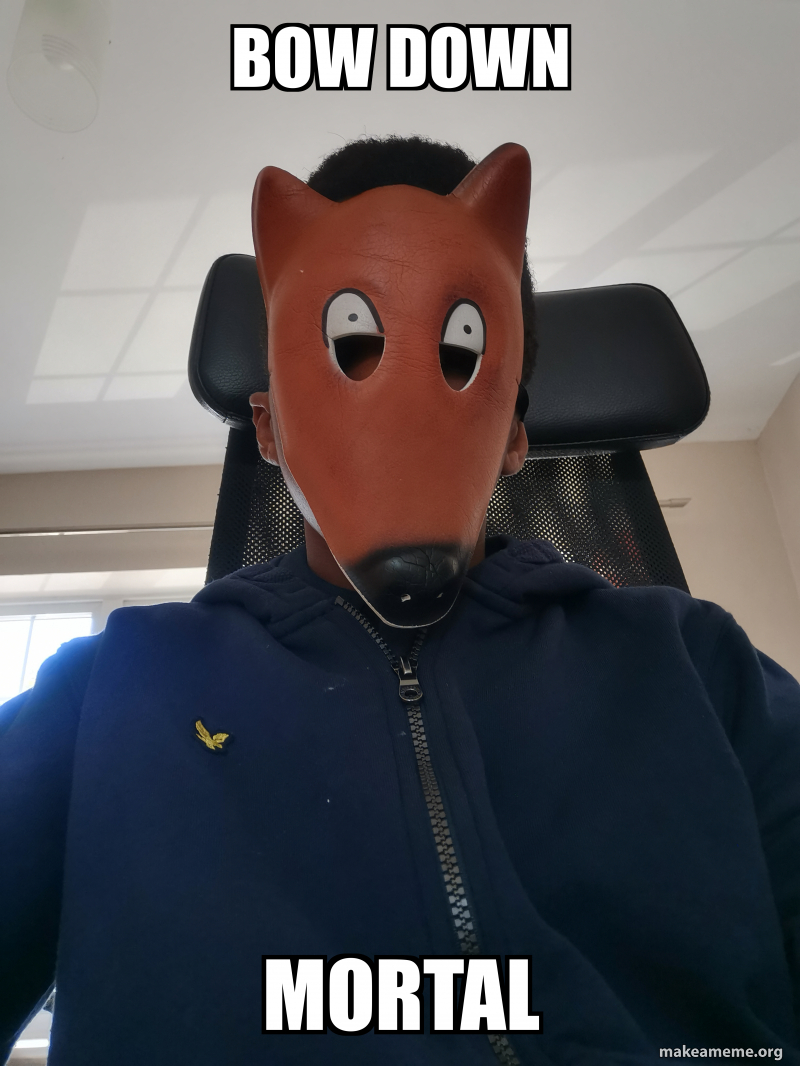 Bow down Mortal Meme Generator