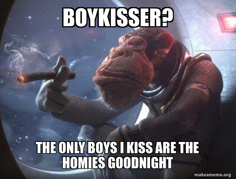 boykisser? the only boys I kiss are the homies goodnight Meme Generator