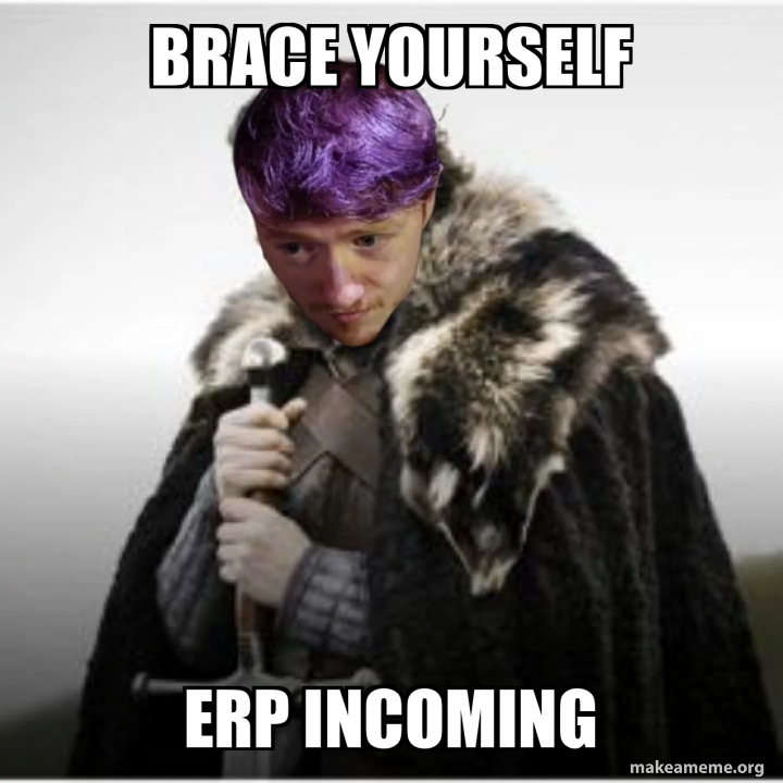 BRACE YOURSELF ERP INCOMING Meme Generator