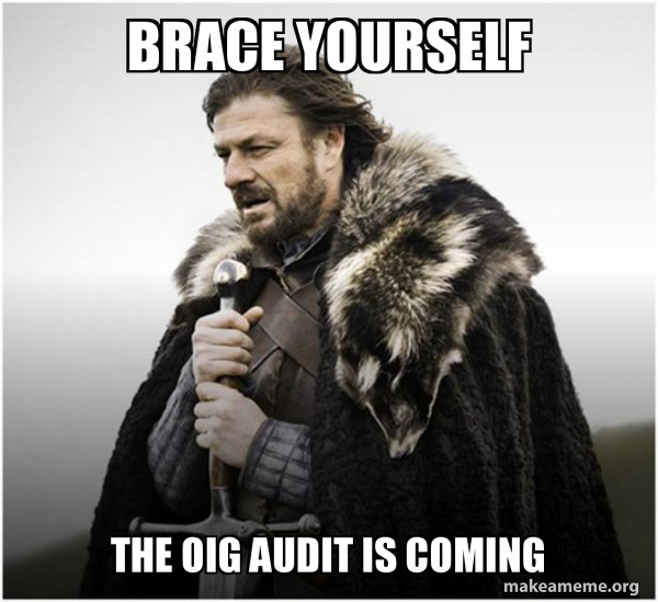 Brace yourself The OIG Audit is coming - Brace Yourself - Game of ...