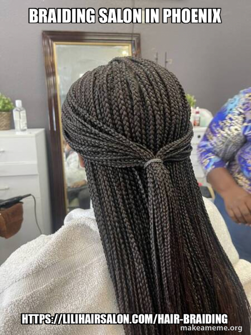 Braiding salon in Phoenix https://lilihairsalon.com/hair-braiding Meme ...
