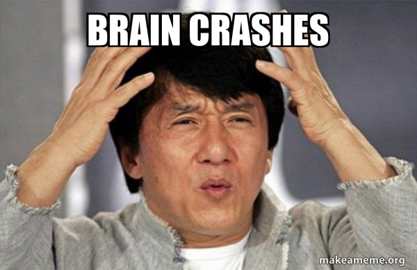 Brain crashes - Jackie Chan Why? Meme Generator