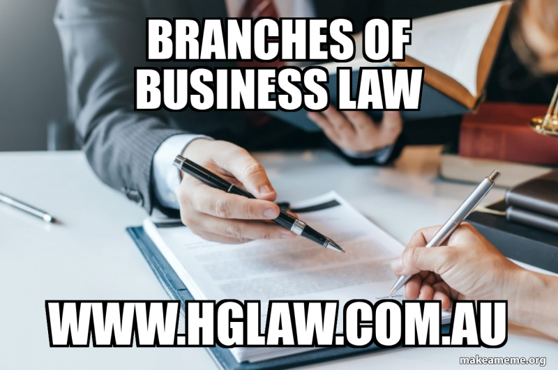 BRANCHES OF BUSINESS LAW WWW.HGLAW.COM.AU - BRANCHES OF BUSINESS LAW ...