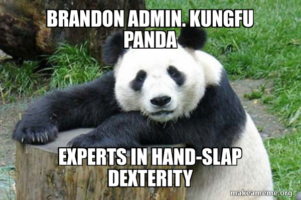 brandon admin. kungfu panda experts in hand-slap dexterity - Confession ...