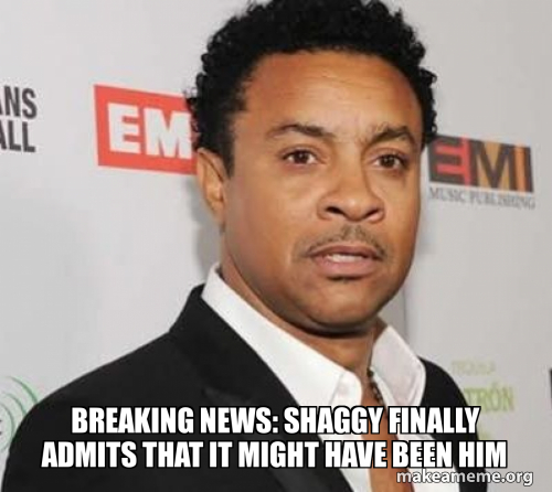 Breaking news: Shaggy finally admits that it might have been him Meme ...