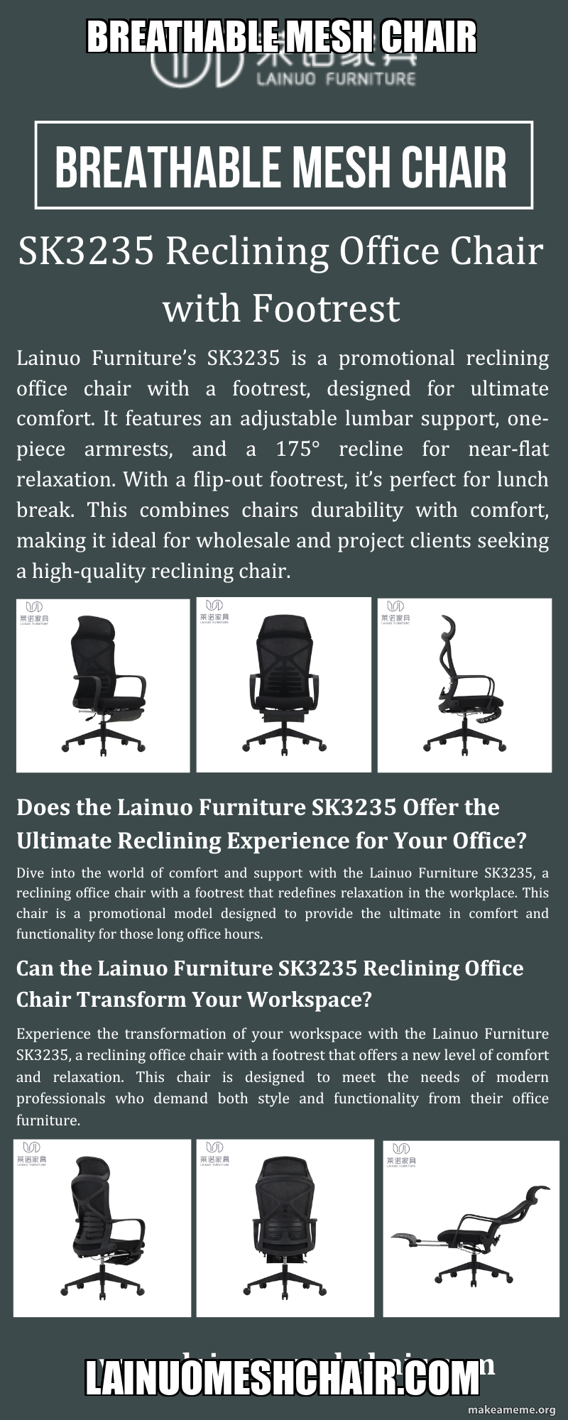 breathable mesh chair lainuomeshchair.com - Stay cool and comfortable ...