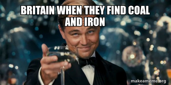 Britain when they find coal and iron - Great Gatsby Reaction - Leonardo ...