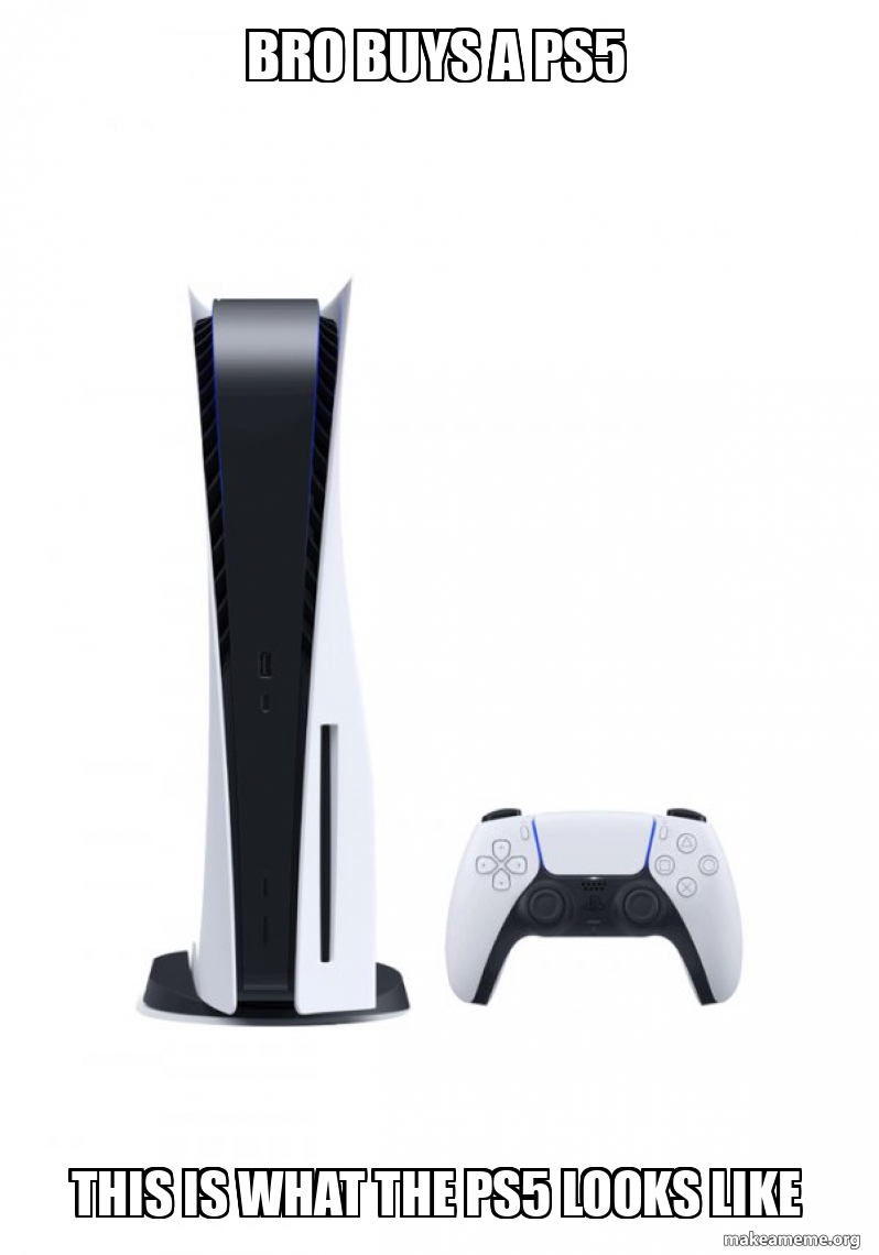 bro buys a ps5 this is what the ps5 looks like - PlayStation 5 Meme ...