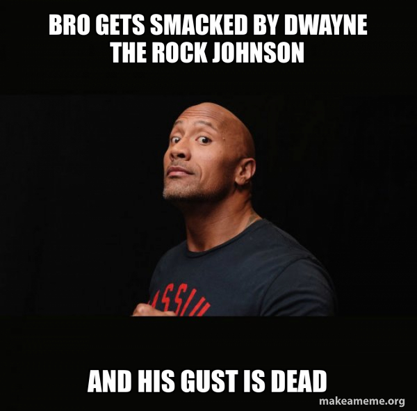 Bro gets smacked by Dwayne the rock Johnson And his gust is dead ...