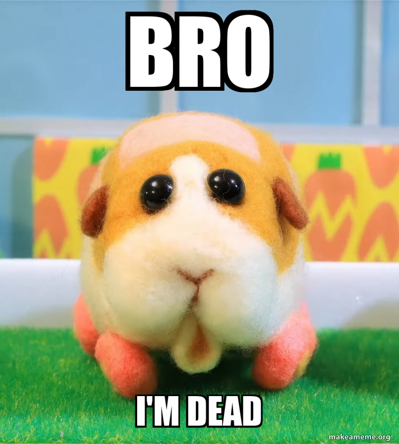 Bro I'm dead Meme Generator