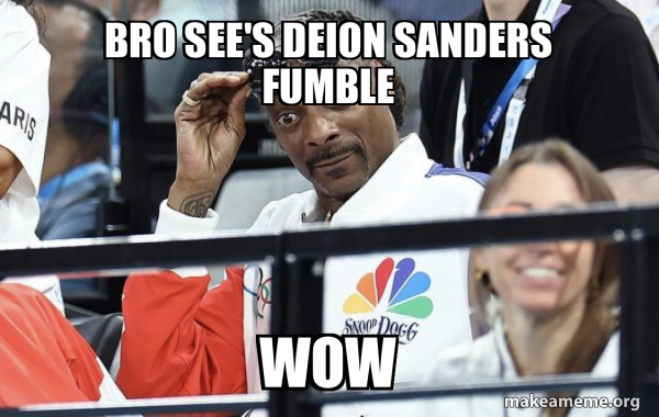 bro see's deion sanders fumble wow - Snoop Dogg Sunglasses at Olympics ...