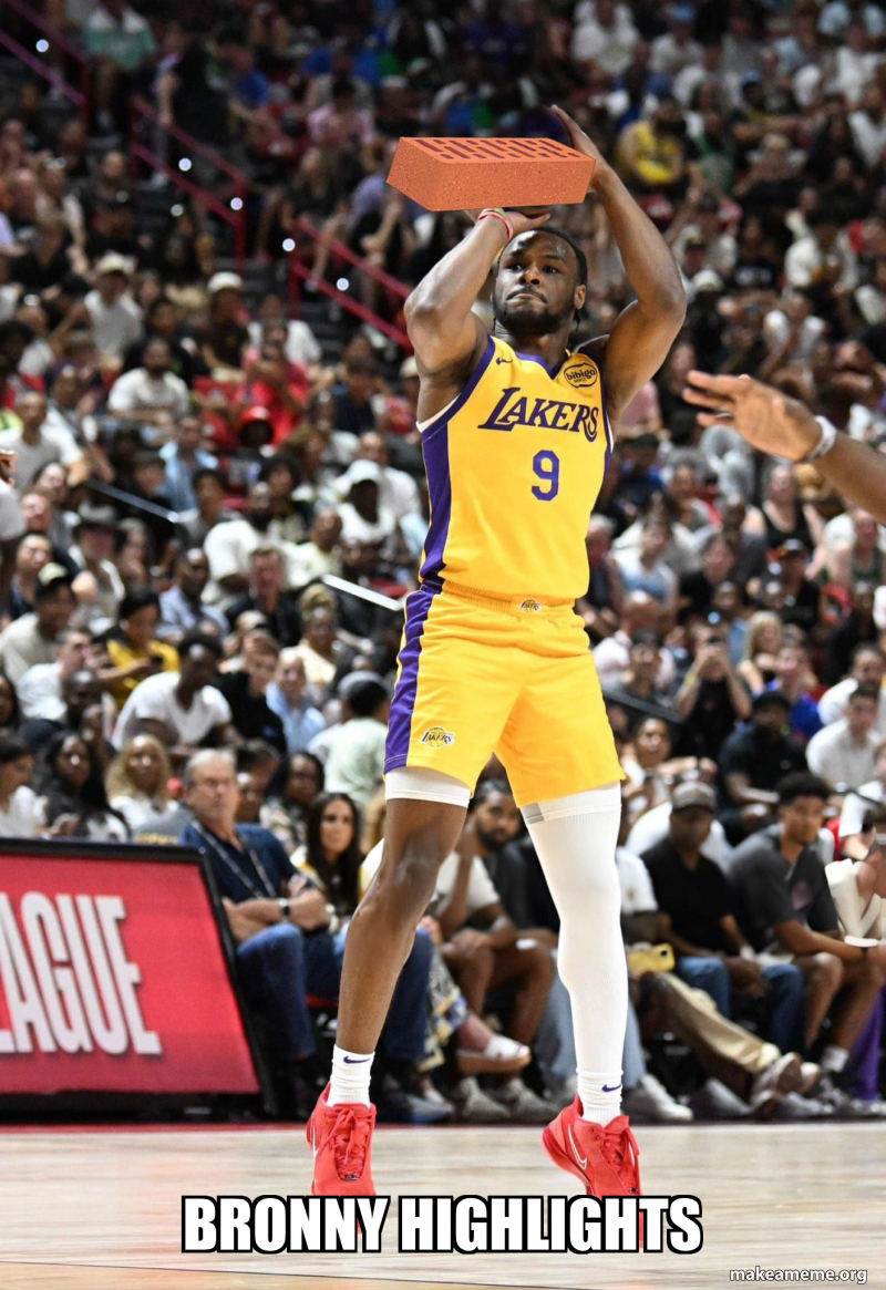 Bronny highlights Meme Generator