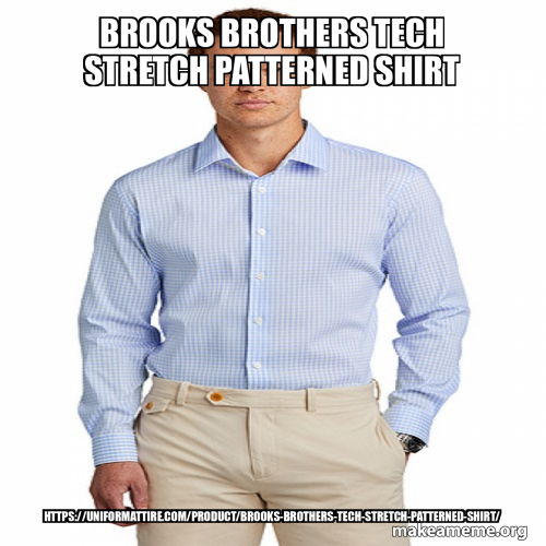 Brooks Brothers Tech Stretch Patterned Shirt https://uniformattire.com ...