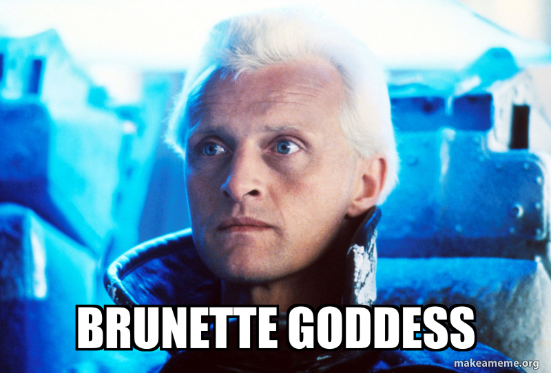 Brunette Goddess Meme Generator