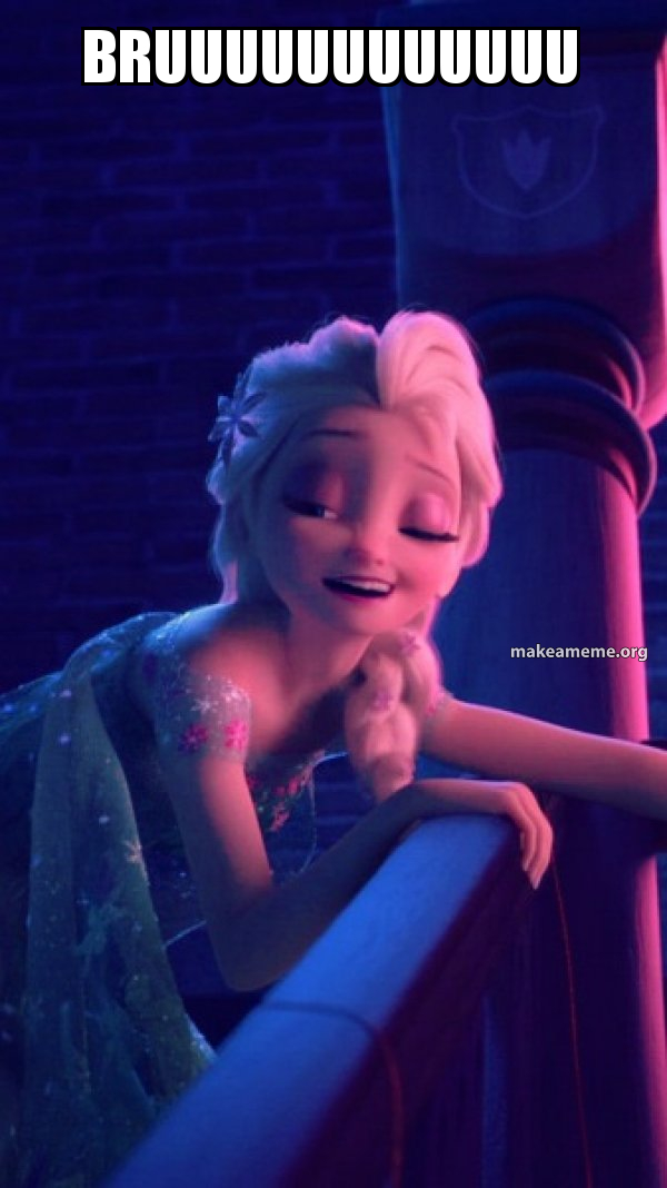 Bruuuuuuuuuuuu - Drunk Elsa Meme Generator