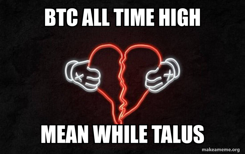 btc all time high Mean while Talus Meme Generator