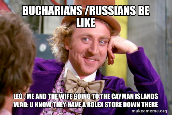 Bucharians /Russians Be Like Leo : Me and the wife going to the Cayman ...