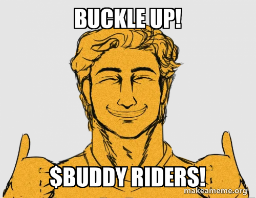 Buckle up! $BUDDY riders! Meme Generator