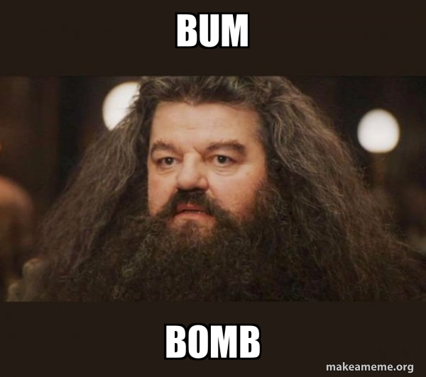 bum bomb - Hagrid - I should not have said that Meme Generator