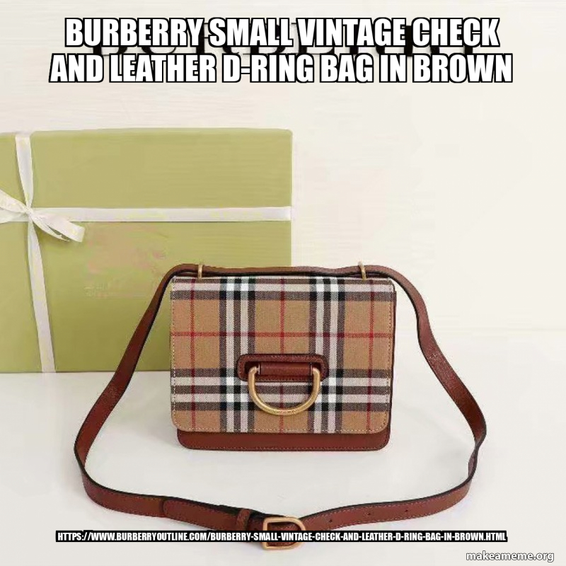 Burberry Small Vintage Check and Leather D-ring Bag In Brown https ...