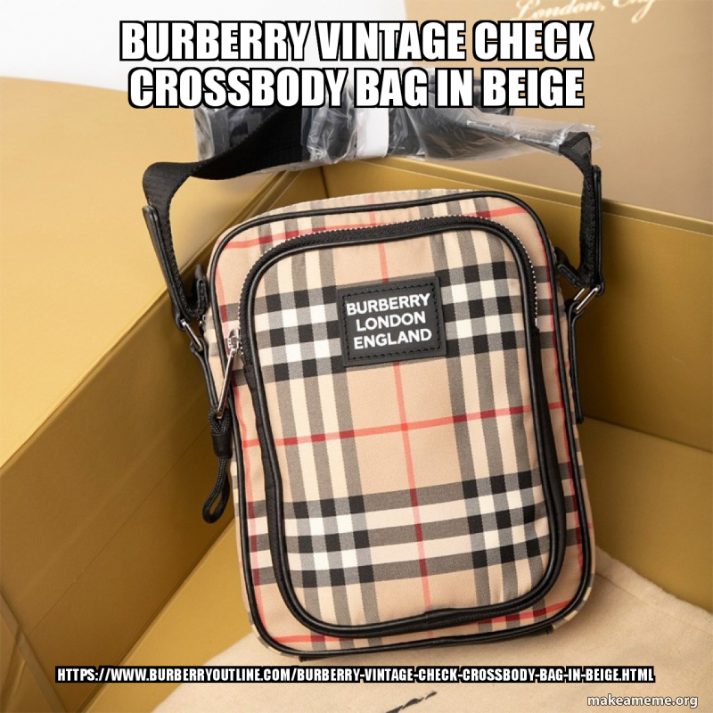 Burberry Vintage Check Crossbody Bag In Beige https://www ...