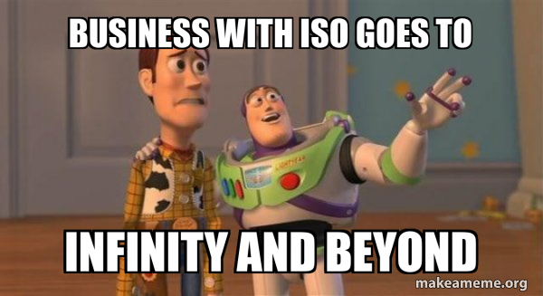 Business with ISO goes to infinity and beyond - Buzz and Woody (Toy ...