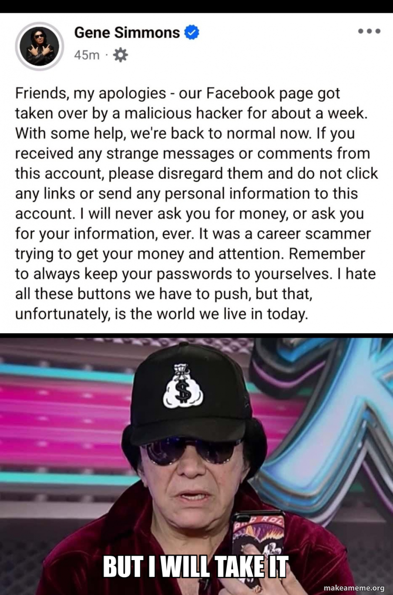 But i will take it Meme Generator