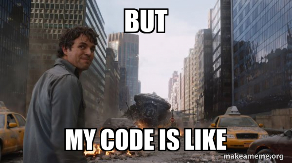 But My code is like - That's My Secret Meme Generator