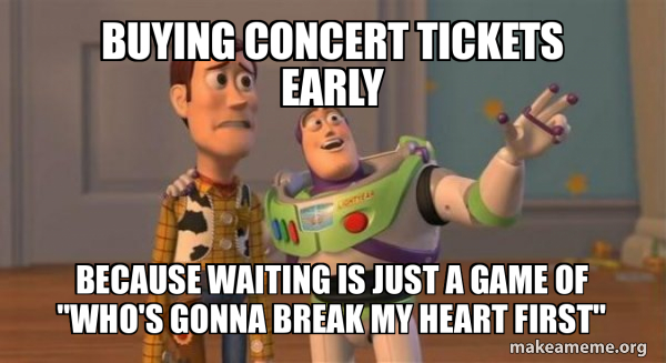 Concert Ticket Meme @staind's Video Tweet
