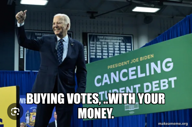 Buying votes, ..with your money. Meme Generator
