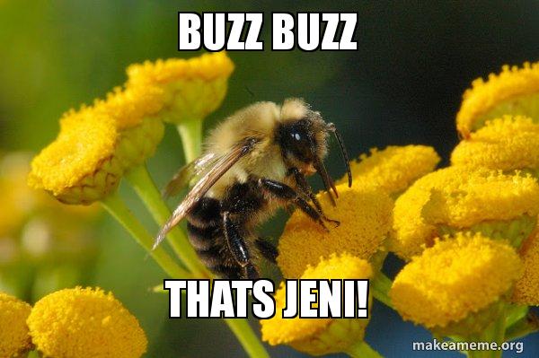 BUZZ BUZZ THATS JENI! - Good Guy Bee Meme Generator