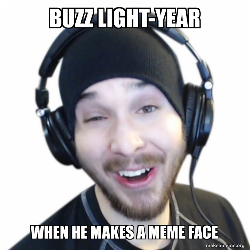 Buzz light-year When he makes a meme face Meme Generator